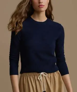 Jenni Kayne Cashmere Leni Crewneck Top - Navy
