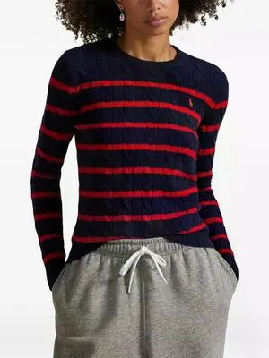 Polo Ralph Lauren Striped Cable-knit Sweater