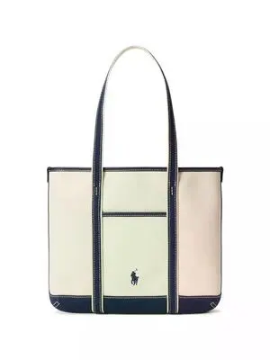 Polo Ralph Lauren Leather-trim Tote Bag - Neutrals