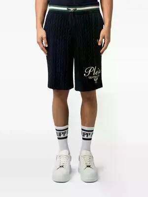 Philipp Plein Knitted Drawstring Bermuda Shorts