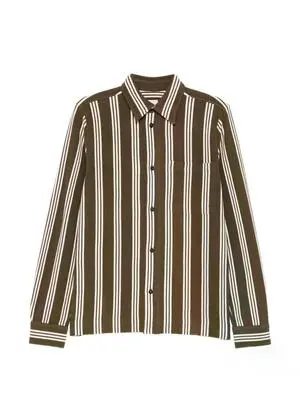 Paul Smith Striped Pocket Shirt - Brown