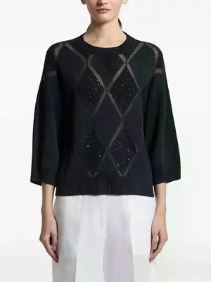 Peserico Diamond Knit Jumper