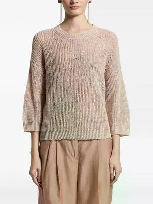 Peserico Openwork Knitwear - Pink