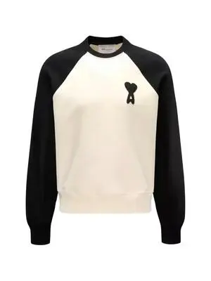 AMI Paris Appliqué-logo Cotton Sweatshirt