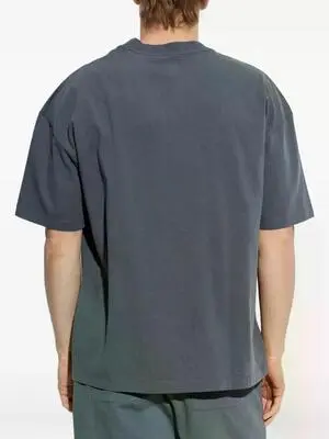 ALLSAINTS Xander Flocked-logo T-shirt - Blue