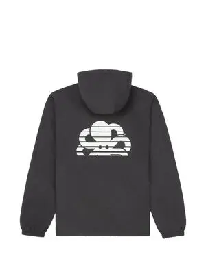 JONSEN ISLAND Hooded Graphic Print Jacket