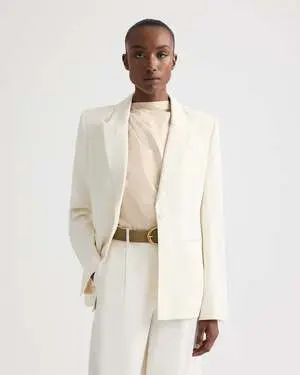 TWP Coated Viscose Linen Her Fit Blazer