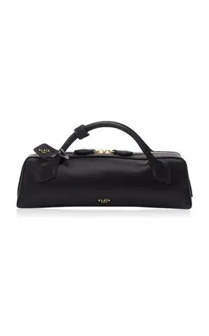 Alaïa Le Teckel Satin Clutch - Black