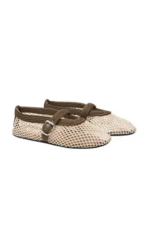 Alaïa Mesh Ballet Flats - Khaki