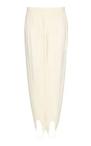 Alaïa Stretch Silk Tension Pants - Neutral