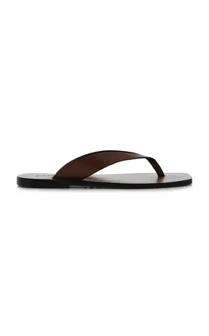 A.emery Kinto Leather Sandals Brown