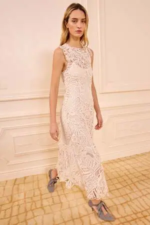 Ulla Johnson Eloisa Corded Lace Midi Dress