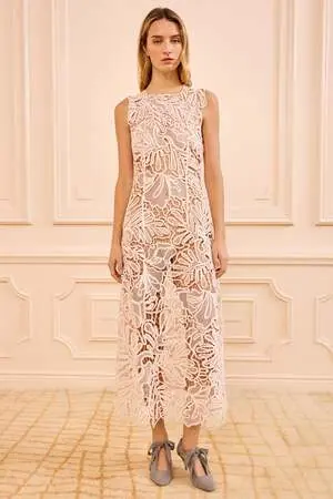 Ulla Johnson Eloisa Corded Lace Midi Dress