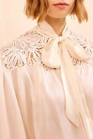 Ulla Johnson Lenora Silk Chiffon Blouse
