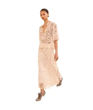 Ulla Johnson Corded Lace Dua Top - Chalk