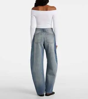 Alaïa Barrel-leg Jeans - Blue