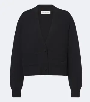 Dries Van Noten Merino Wool Cardigan - Black