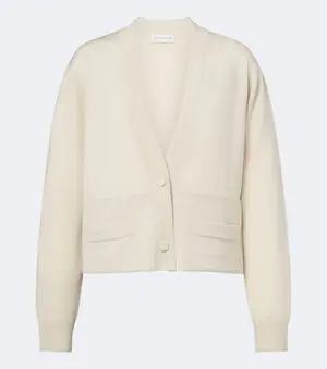 Dries Van Noten Merino Wool Cardigan - White