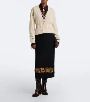 Dries Van Noten Wool Cardigan - White