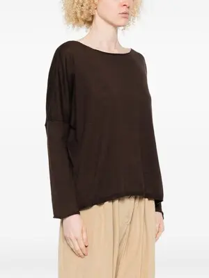 BEYOU Cashmere And Cotton Blend Sweater - Brown