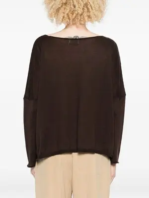 BEYOU Cashmere And Cotton Blend Sweater - Brown