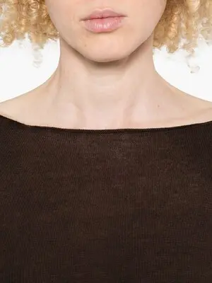 BEYOU Cashmere And Cotton Blend Sweater - Brown