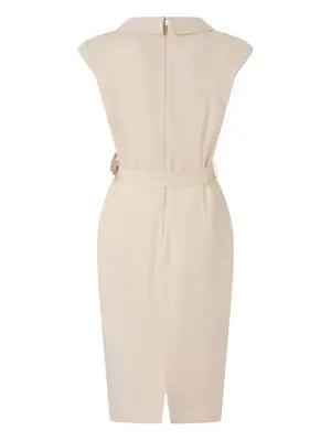 Pinko Belted Dress - White