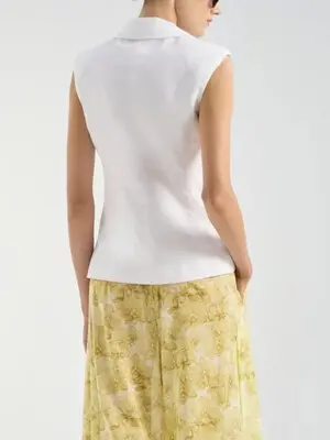 GENNY Linen Double-breasted Waistcoat