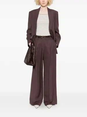 Brunello Cucinelli Single-breasted Blazer Jacket - Brown