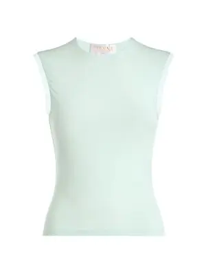 GENNY Sleeveless Jersey Top - Green