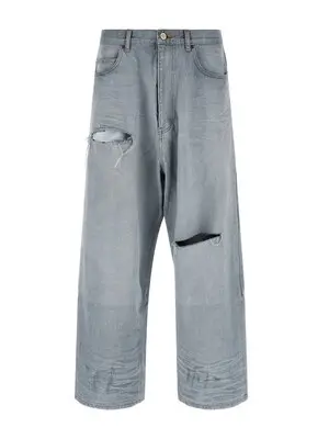 Balenciaga Minimal Baggy Jeans - Sky Blue