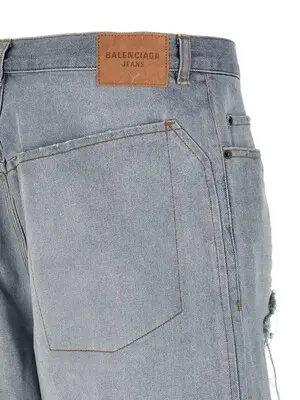 Balenciaga Minimal Baggy Jeans - Sky Blue