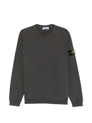 Stone Island Cotton Crewneck Sweatshirt - Black
