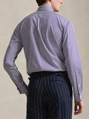Polo Ralph Lauren Striped Shirt With Logo - Purple