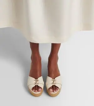 JIMMY CHOO Leda Wedge Espadrilles