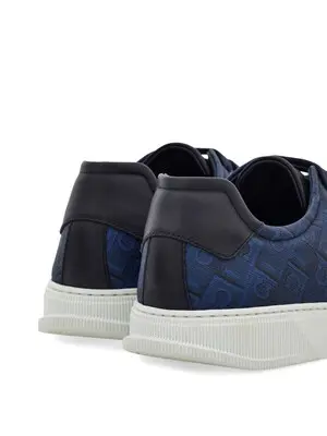 FERRAGAMO Leather Sneakers - Blue