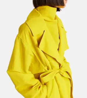 Alaïa Oversized Poplin Trench Coat
