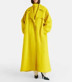 Alaïa Oversized Poplin Trench Coat