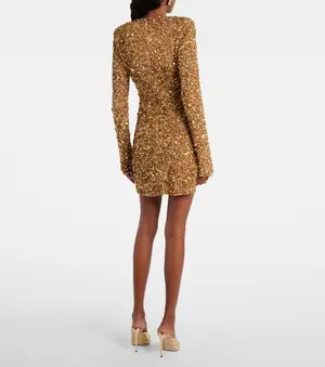 Rachel Gilbert Phillipe Embellished Minidress