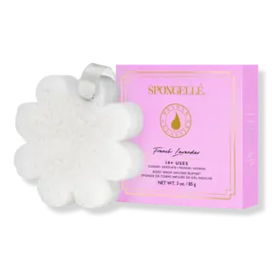SPONGELLE French Lavender Boxed Flower Body Buffer | Body Wash Infused Buffer - One-color