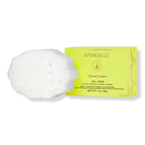 SPONGELLE Coconut Verbena Pedi Buffer | Exfoliating Foot Scrub & Cleanser - One-color