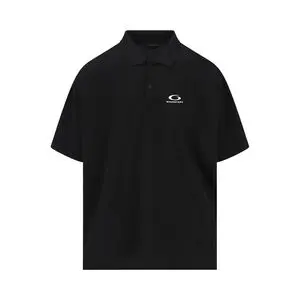 Balenciaga Short-sleeve Regular Polo T-shirt - Black