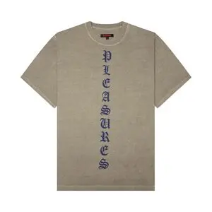 PLEASURES Knight Overdye T-shirt - Tan