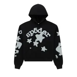 SP5DER Reflective Beluga Hoodie - Black