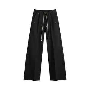 Rick Owens Wide Leg Trousers - Black
