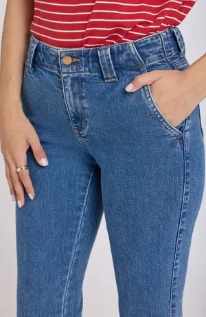 NYDJ Sheri Slant Pocket Ankle Slim Jeans - Salton
