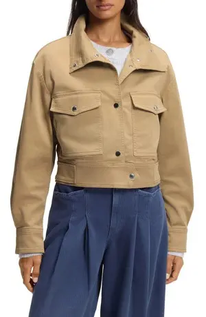 Hugo Boss Jacelia Cropped Twill Jacket