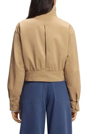 Hugo Boss Jacelia Cropped Twill Jacket