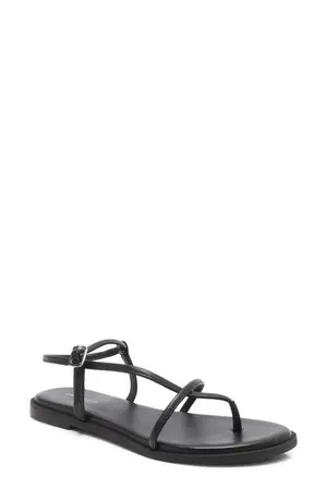 Free People Corsica Ankle Strap Sandals - Black Tide