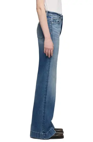 7 For All Mankind Dojo Wide Leg Jeans - Faded Echo
